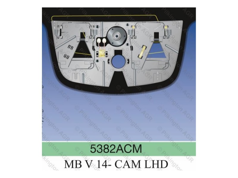 Parabrezza per MERCEDES VITO e Classe V W447 dal 2014 - Verde Acustico ...